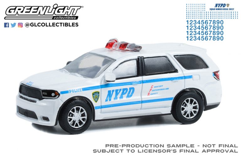 Greenlight 42775 1:64 Hot Pursuit – 2019 Dodge Durango – New York City ...